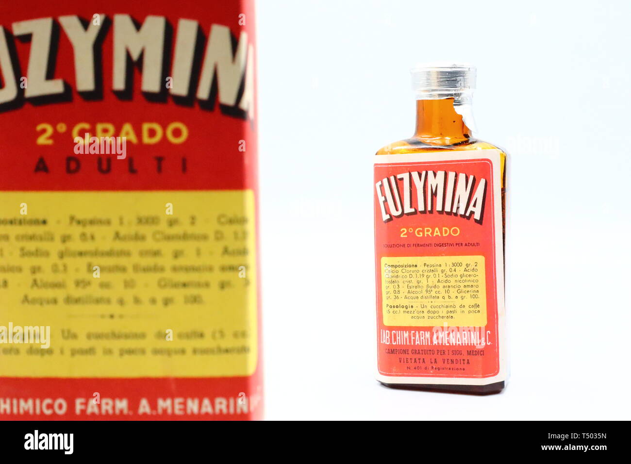 Vintage medicine EUZYMINA for the treatment of gastritis. Product by ...