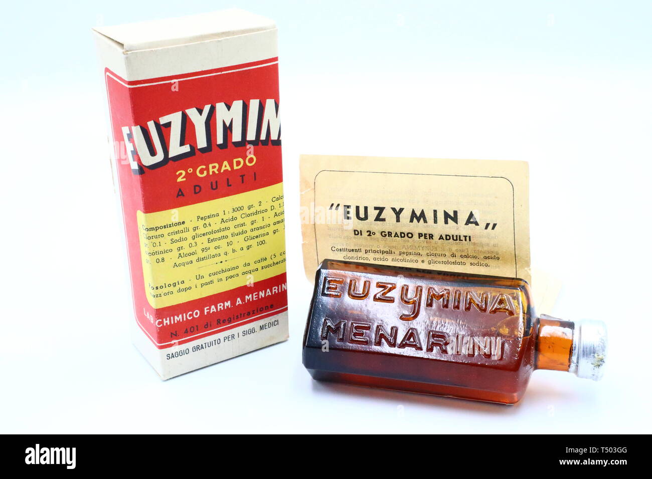 Vintage medicine EUZYMINA for the treatment of gastritis. Product by ...