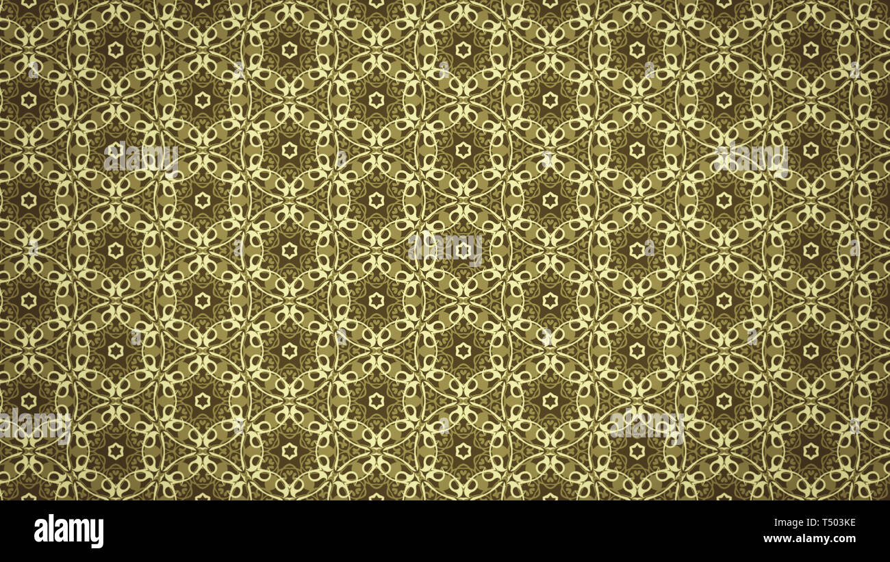 Brown Vintage Decorative Floral Pattern Wallpaper Design Stock Photo ...