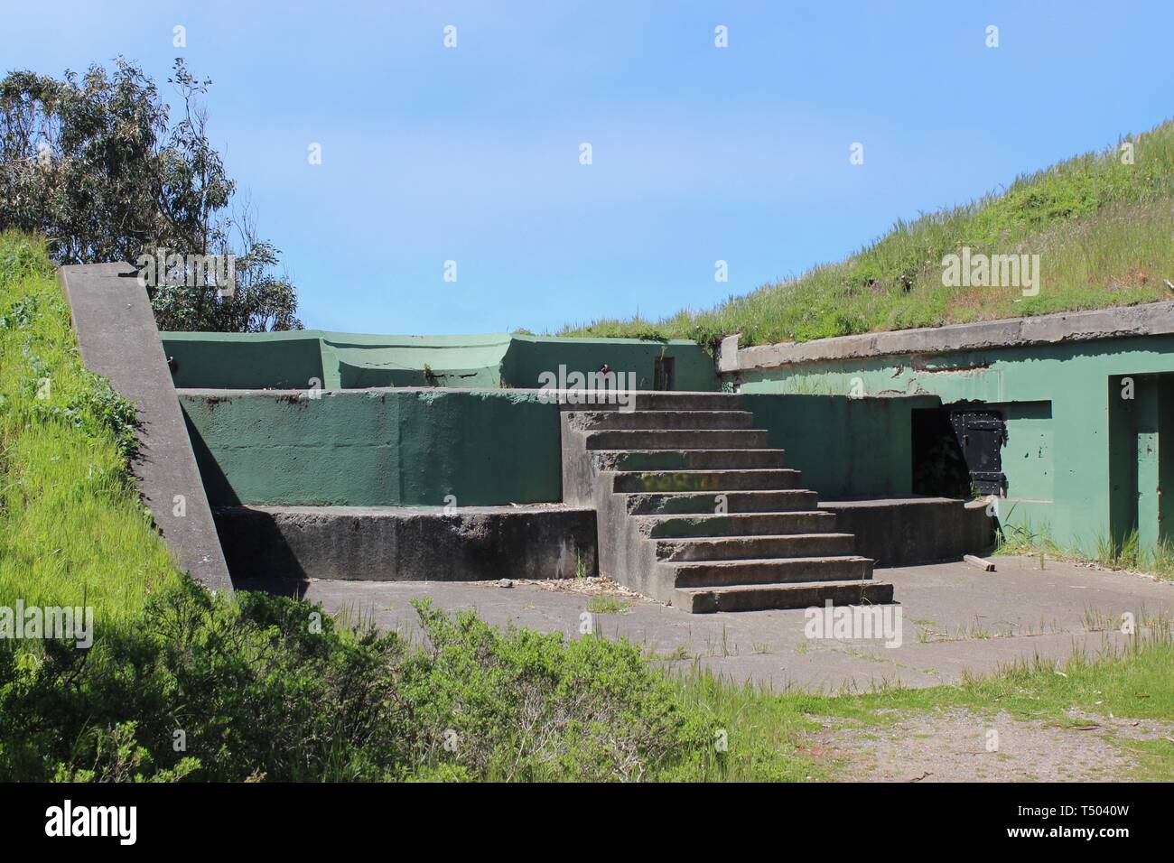 Gun Emplacement, Battery Guthrie Smith, built 1904 and 1921, Fort Barry ...