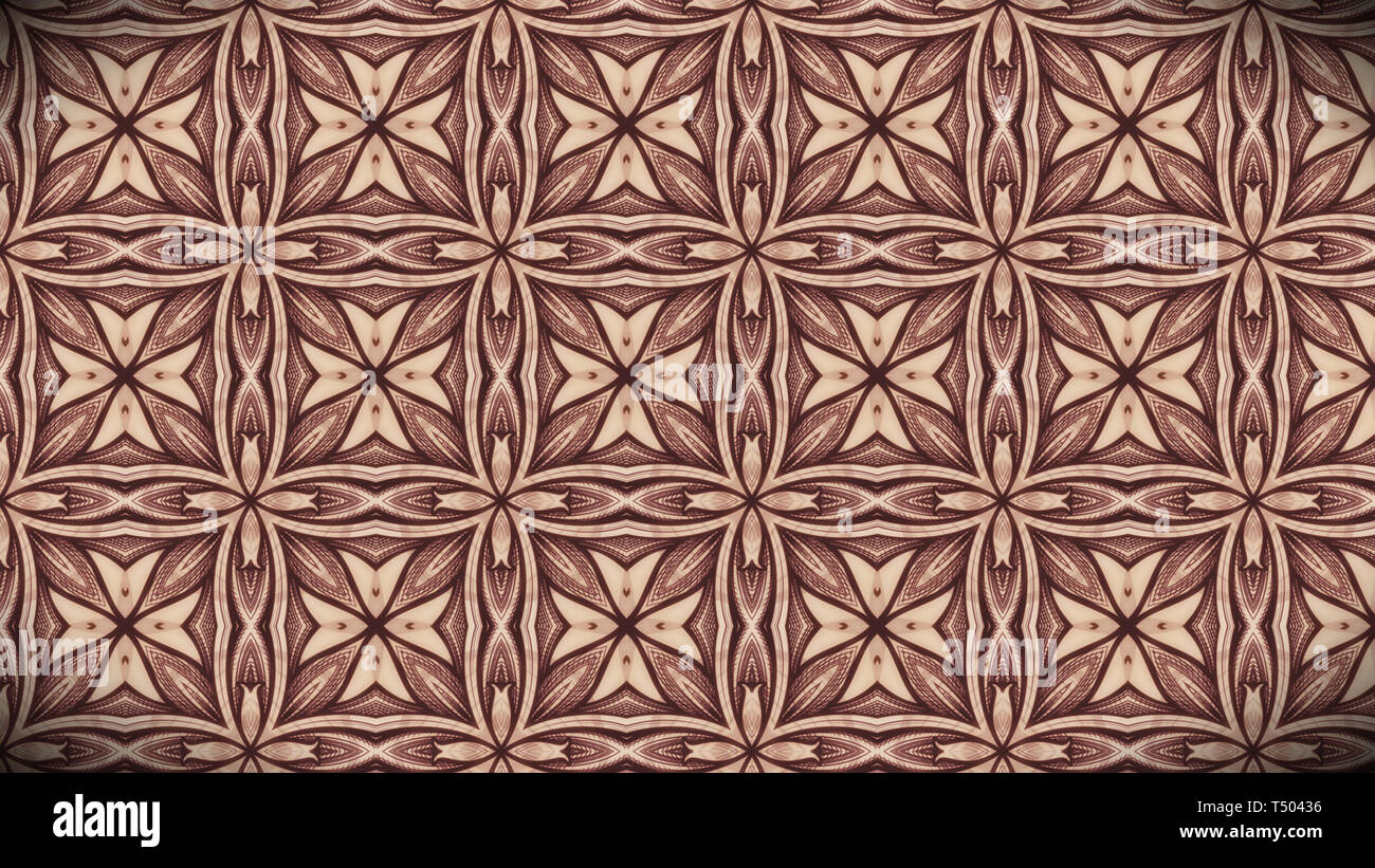 Brown Vintage Floral Wallpaper Pattern Stock Photo - Alamy