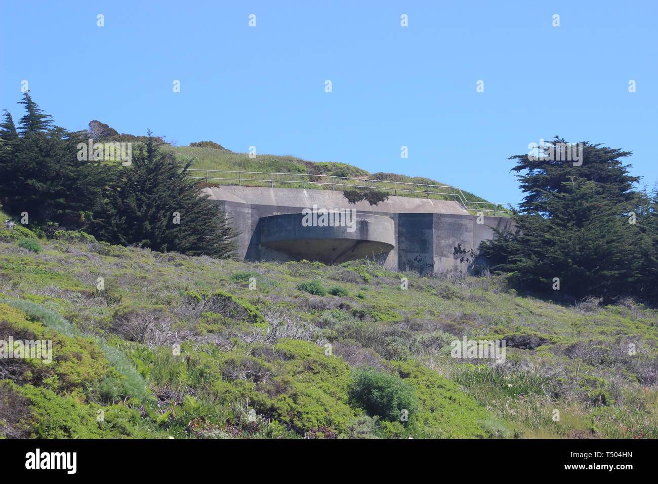 Battery Wallace, built 1921, Fort Barry, Marin Headlands, California ...