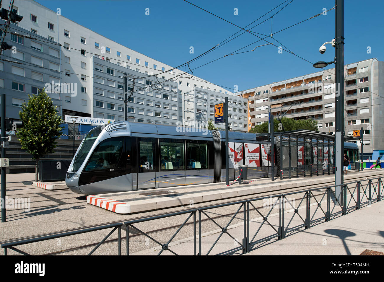 Toulouse, Tramway, Arenes Stock Photo - Alamy
