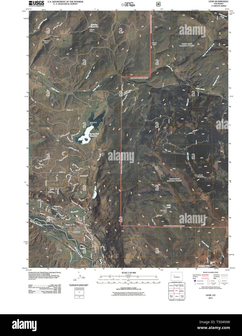 Colorado topo map hi-res stock photography and images - Alamy