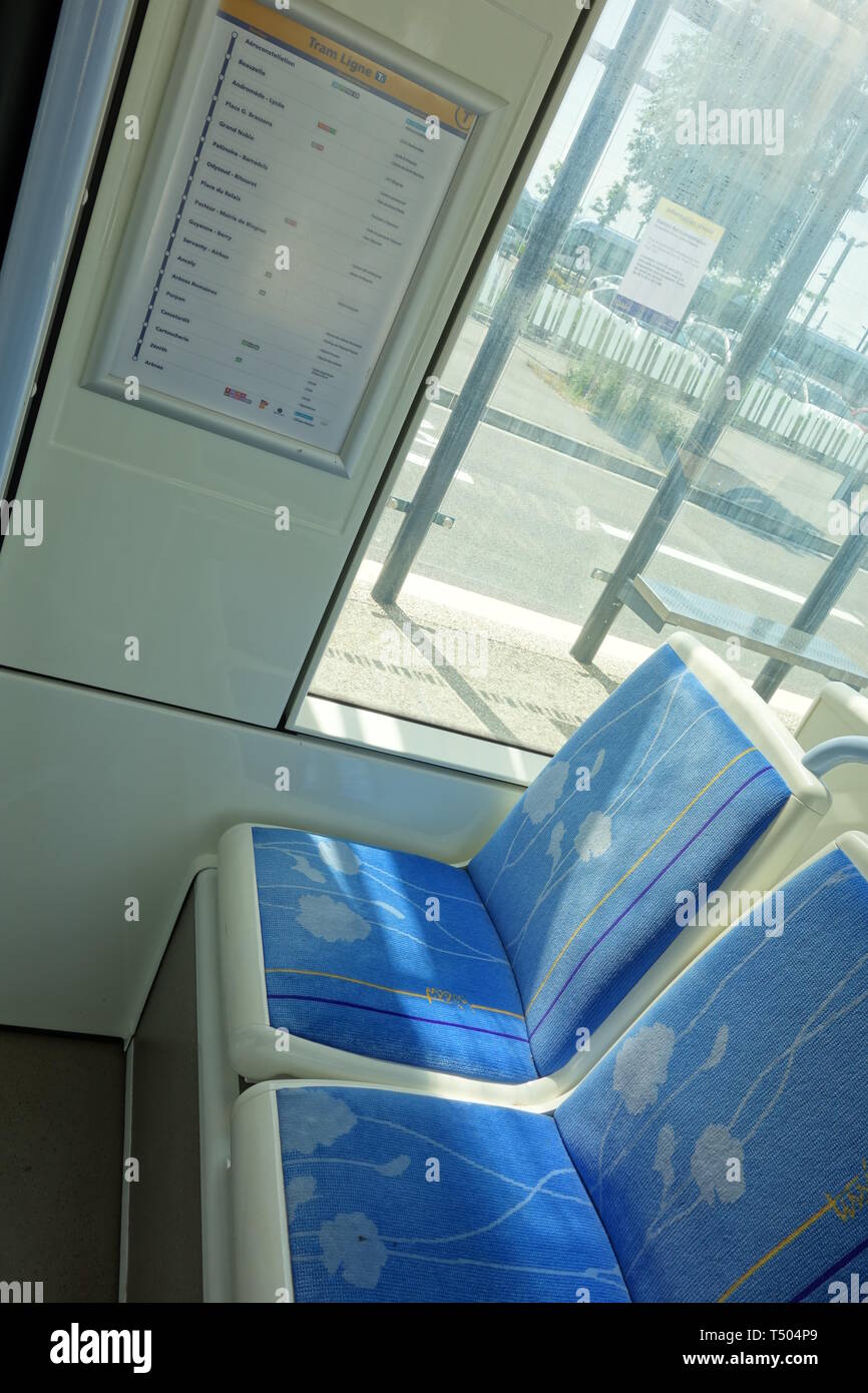 Toulouse, Tramway, Interior Stock Photo - Alamy