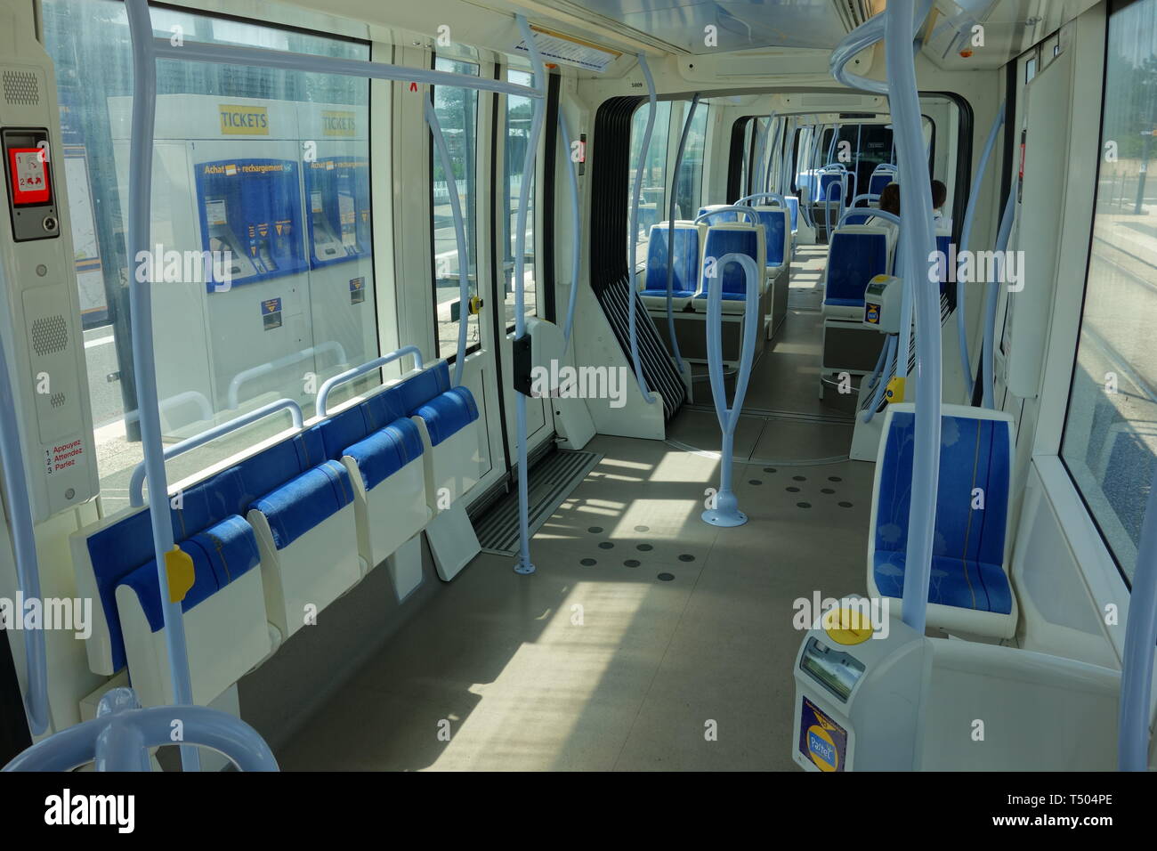 Toulouse, Tramway, Interior Stock Photo - Alamy