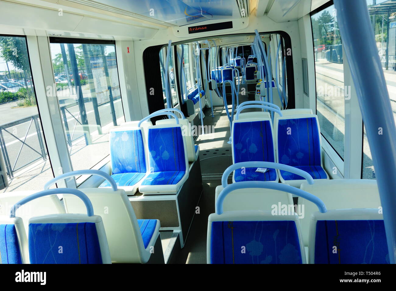 Toulouse, Tramway, Interior Stock Photo - Alamy