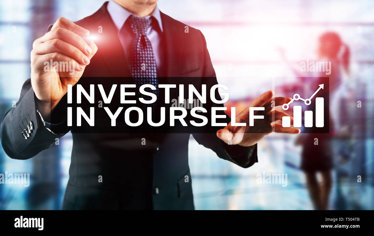 Invest in yourself. Personal development and education concept on ...