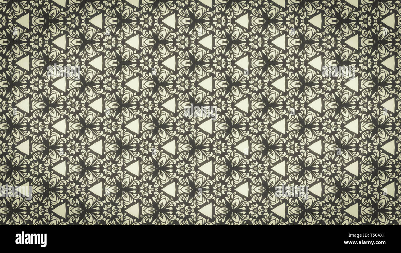 Vintage Decorative Floral Ornament Pattern Wallpaper Template Stock ...