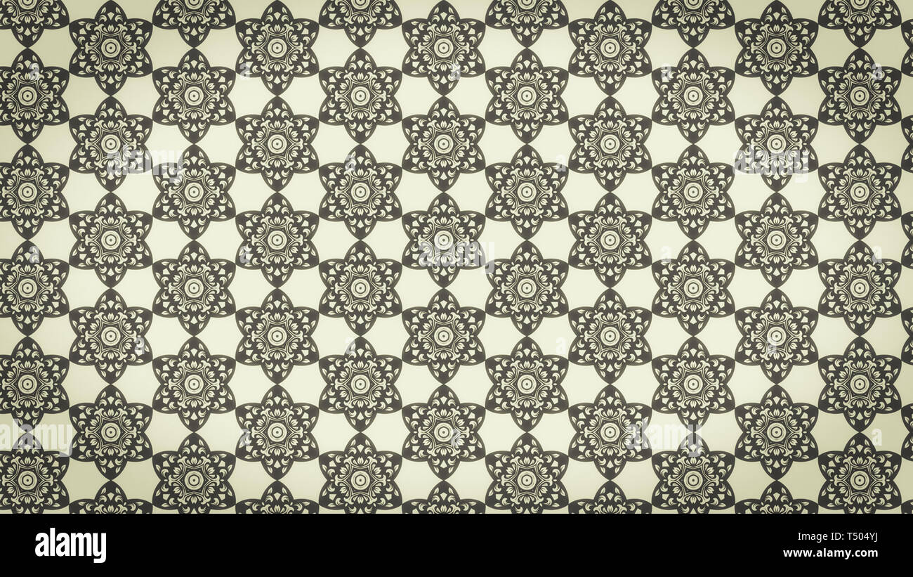 Brown Vintage Ornamental Pattern Wallpaper Stock Photo - Alamy