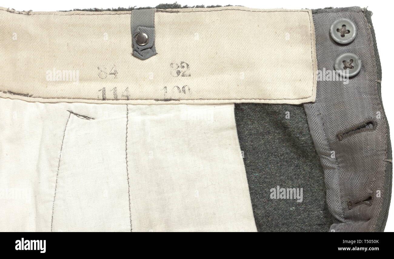 Trousers for an assault gun detachment member of the Waffen-SS Made ...