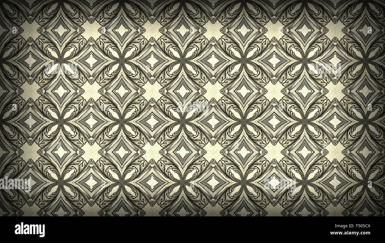Brown Vintage Flower Wallpaper Pattern Stock Photo - Alamy