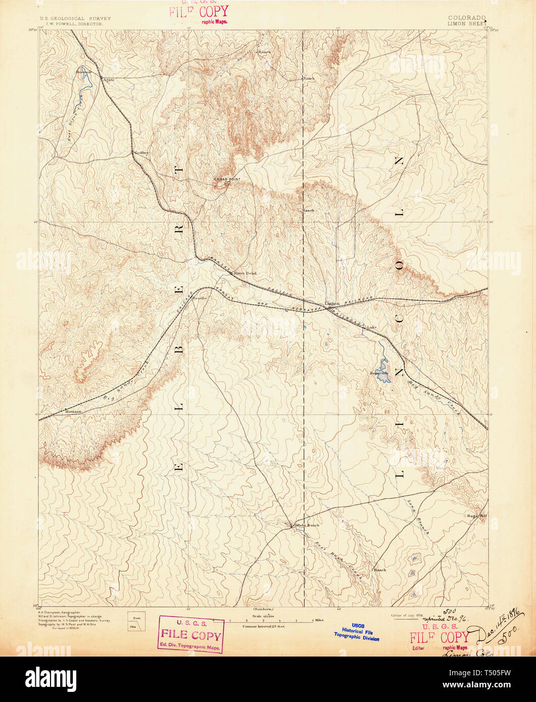 Limon colorado map hi-res stock photography and images - Alamy