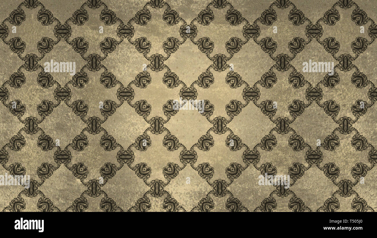 Brown Vintage Ornamental Pattern Background Design Stock Photo - Alamy