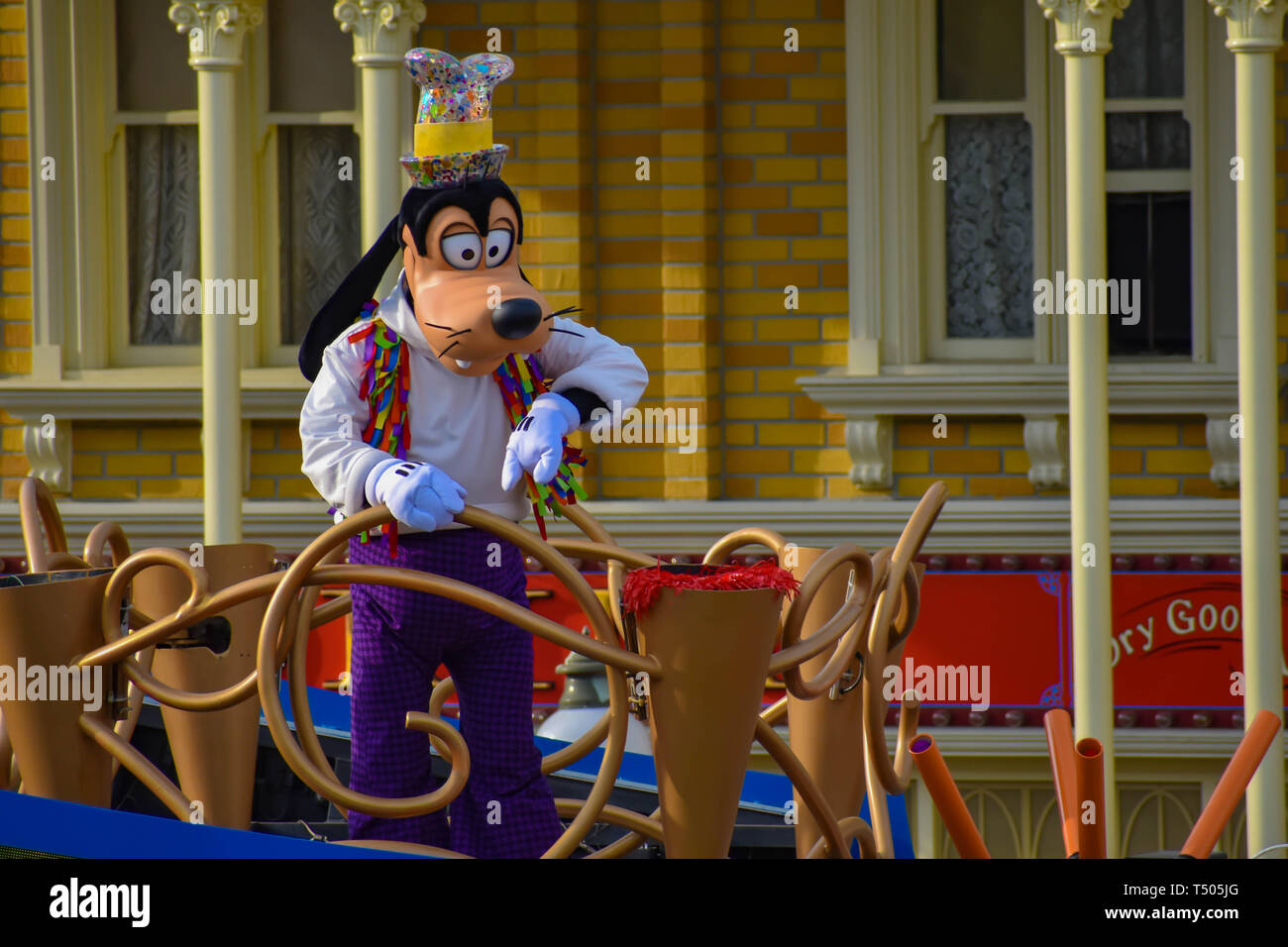 Orlando, Florida. March 19, 2019. Goofy in Mickey and Minnie's Surprise ...
