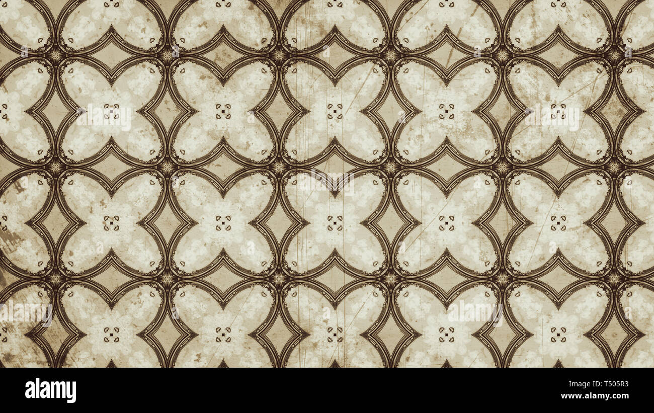 Brown Vintage Flower Wallpaper Pattern Stock Photo - Alamy