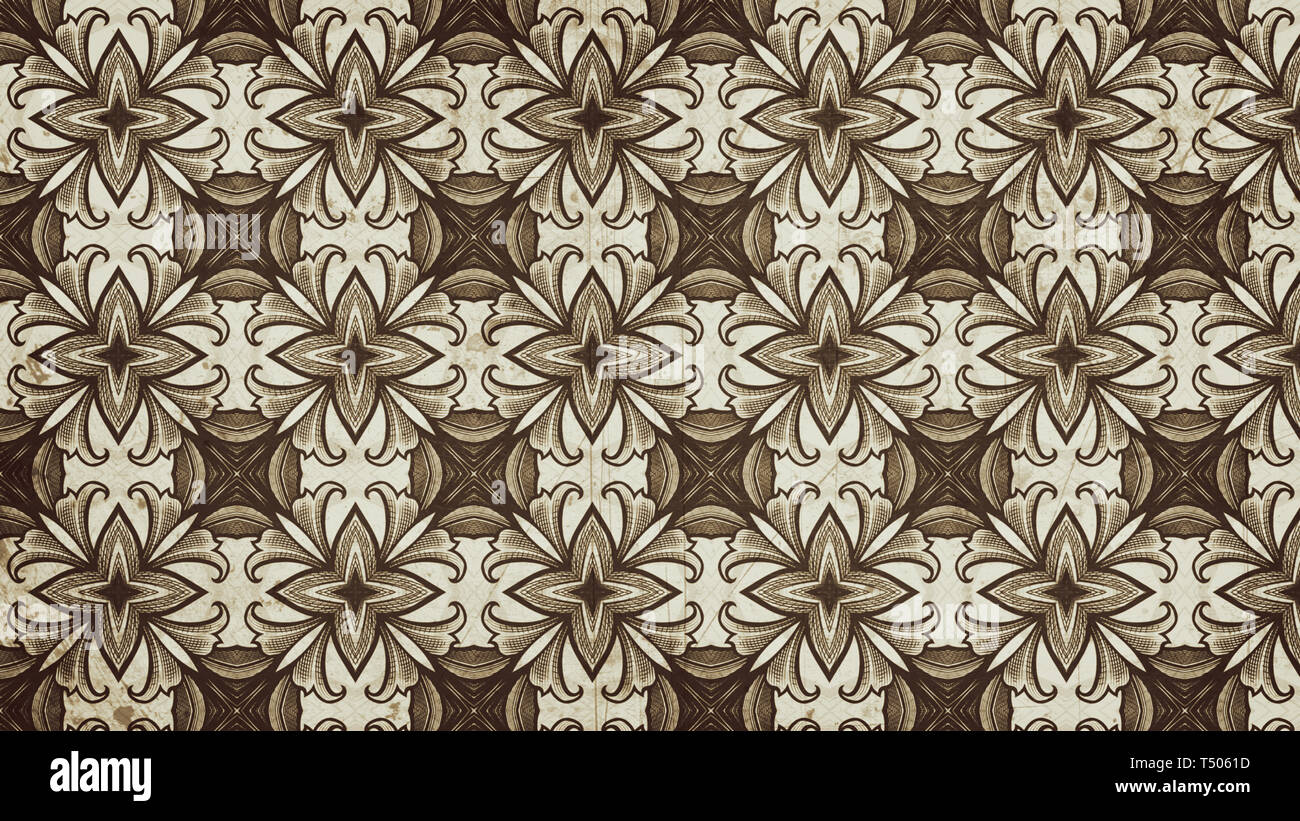 Vintage Decorative Ornament Pattern Wallpaper Stock Photo - Alamy