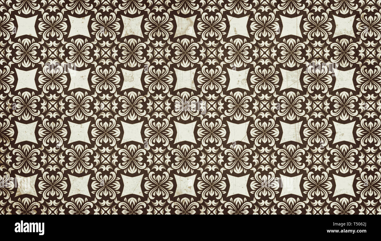 Vintage Floral Wallpaper Pattern Stock Photo - Alamy