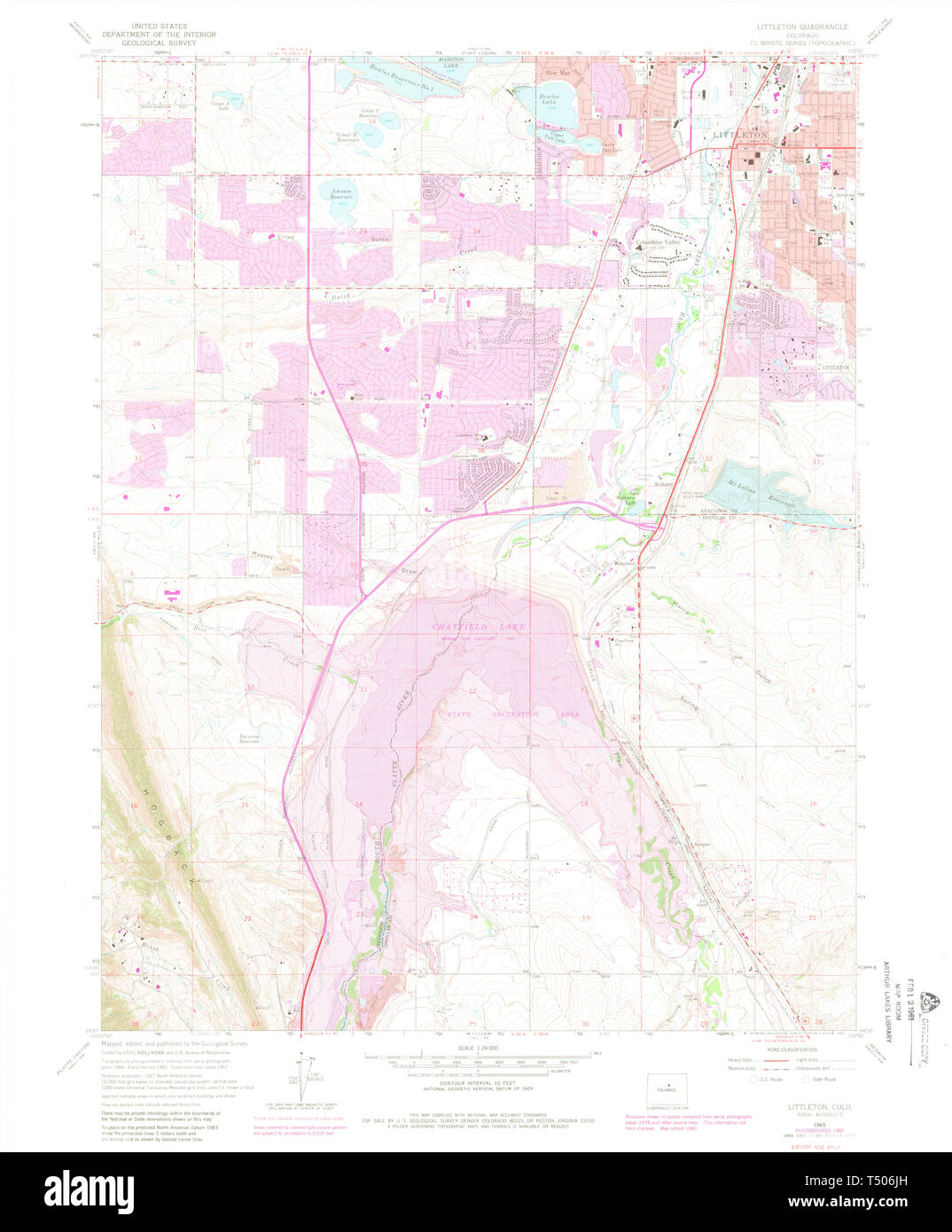 Map of littleton Cut Out Stock Images & Pictures - Alamy