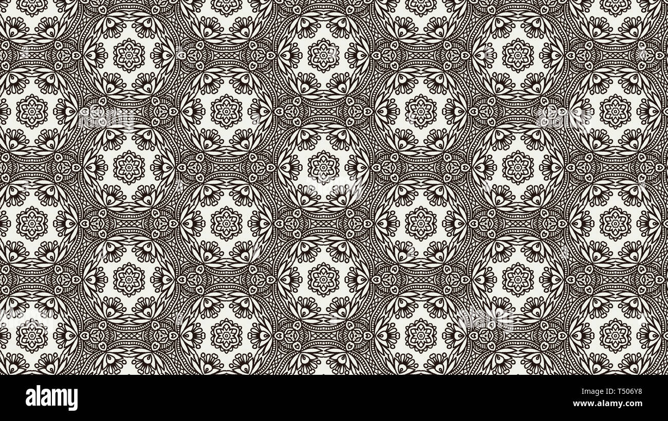 Vintage Decorative Floral Wallpaper Pattern Stock Photo - Alamy