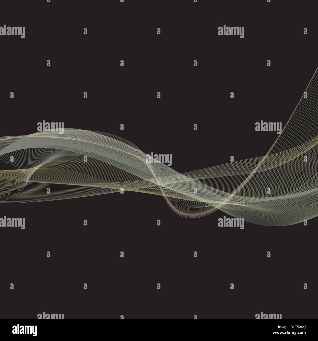 Smoky wave on a black background. Template for advertising Stock Photo ...