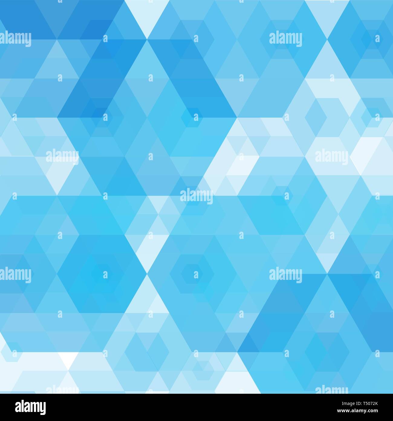 Vector subtle light blue abstract geometric hexagonal background Stock ...