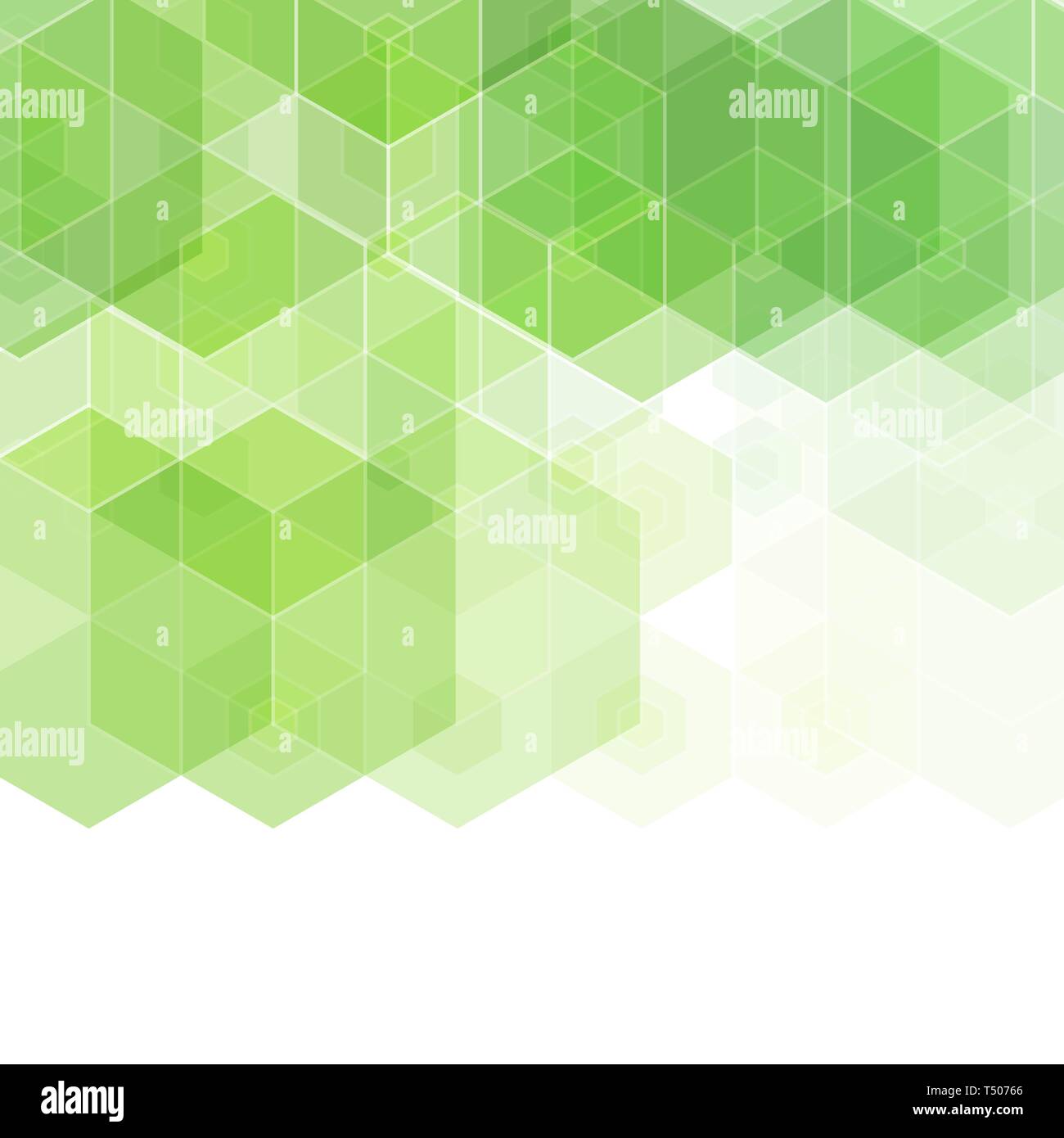 Abstract background with green hexagonal shapes Stock Photo - Alamy