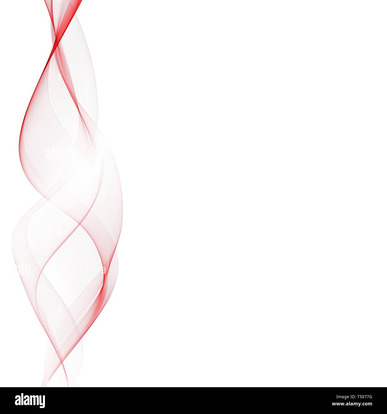 Abstract red color wave design element. vector background with curves ...