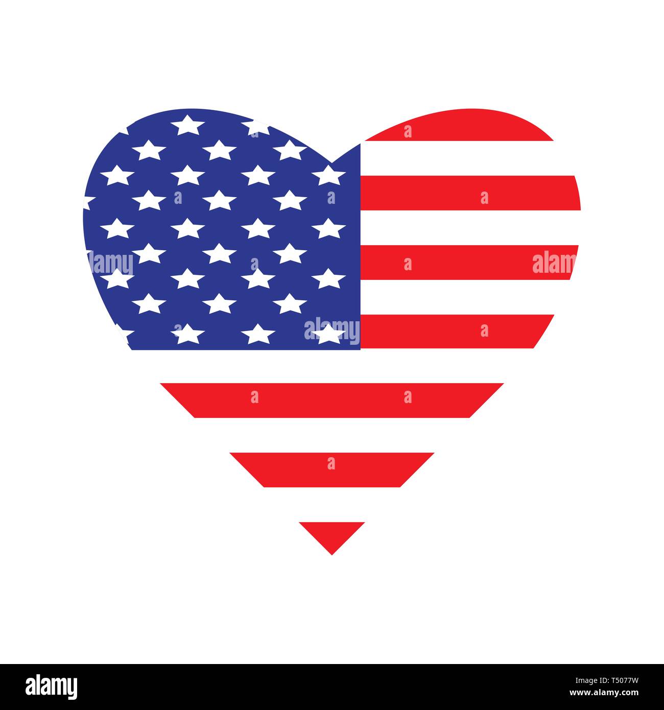 White flag heart symbol waving Cut Out Stock Images & Pictures - Alamy