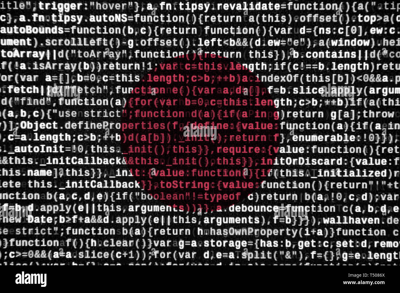 Japan flag is depicted on the screen with the program code. The concept ...