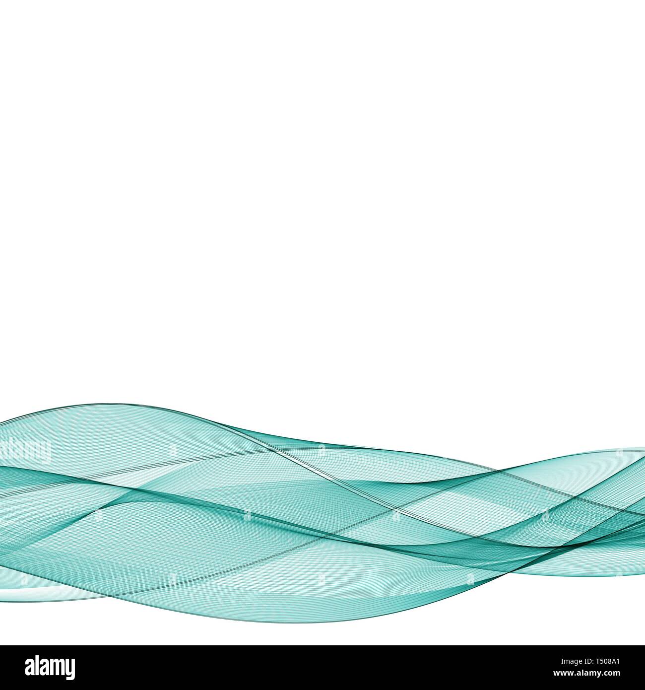 mint abstract wave. Green vector image Stock Photo - Alamy