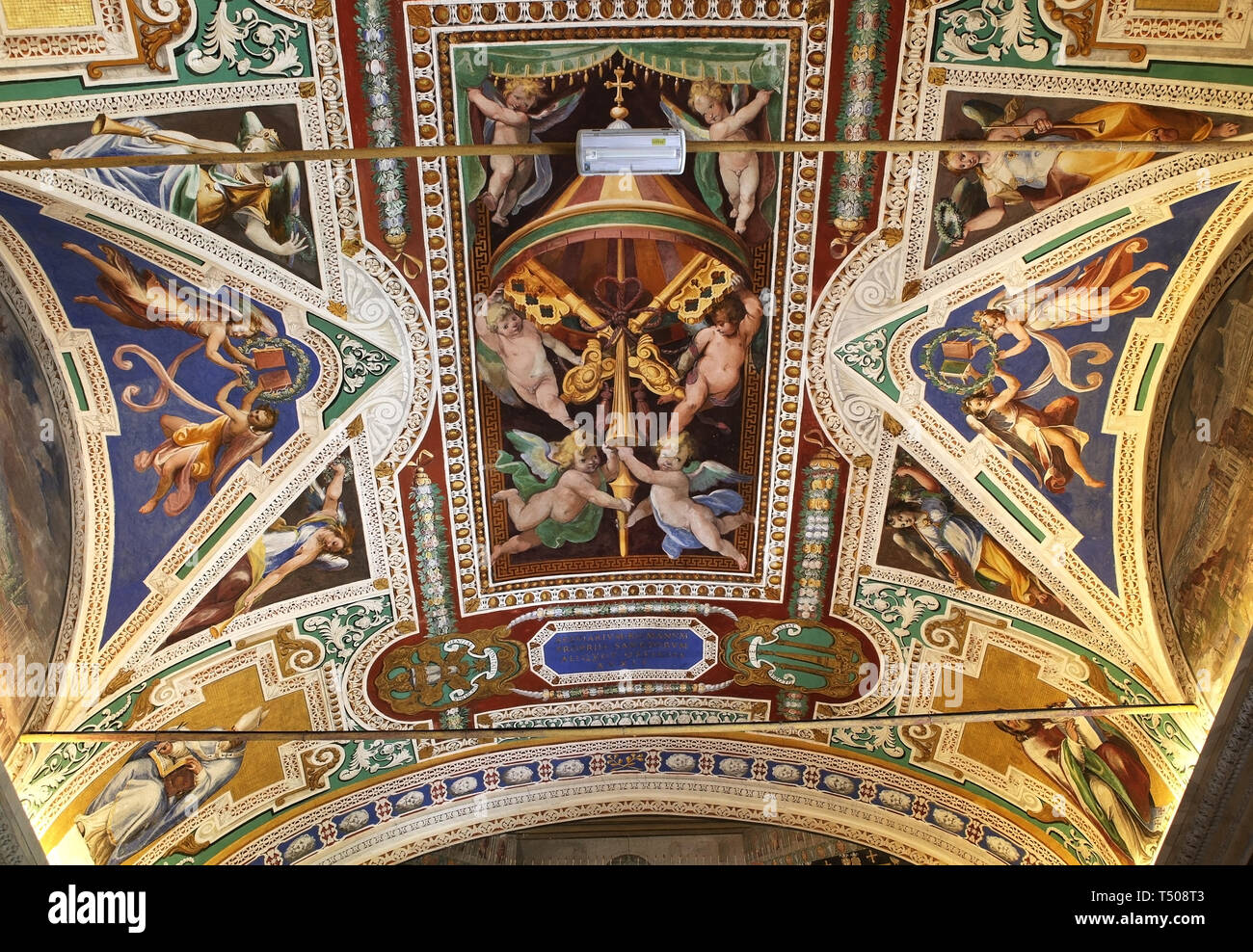 VATICAN CITY, VATICAN, JUNE 12, 2015 : ceilings and architectural ...