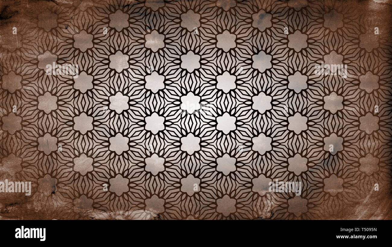 Dark Brown Vintage Decorative Ornament Wallpaper Pattern Stock Photo ...