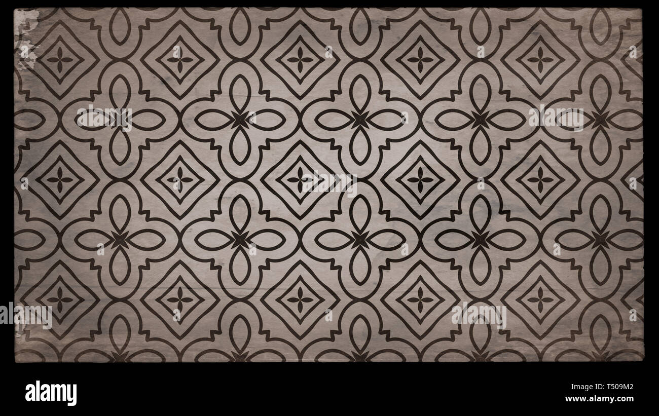 Dark Brown Vintage Floral Wallpaper Pattern Stock Photo - Alamy