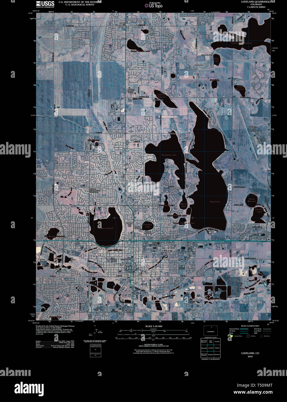 Loveland map hi-res stock photography and images - Alamy