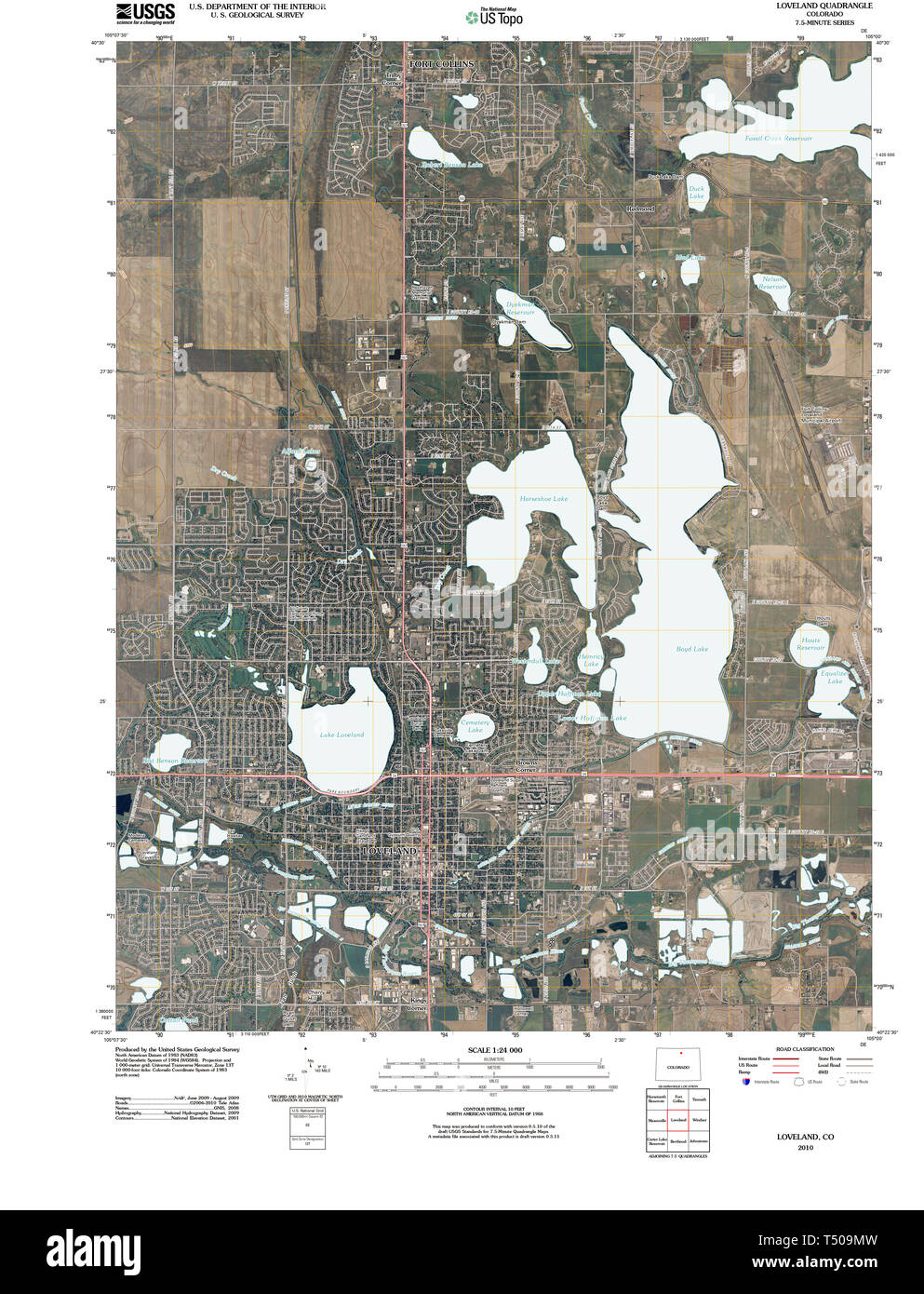 Map of loveland hi-res stock photography and images - Alamy