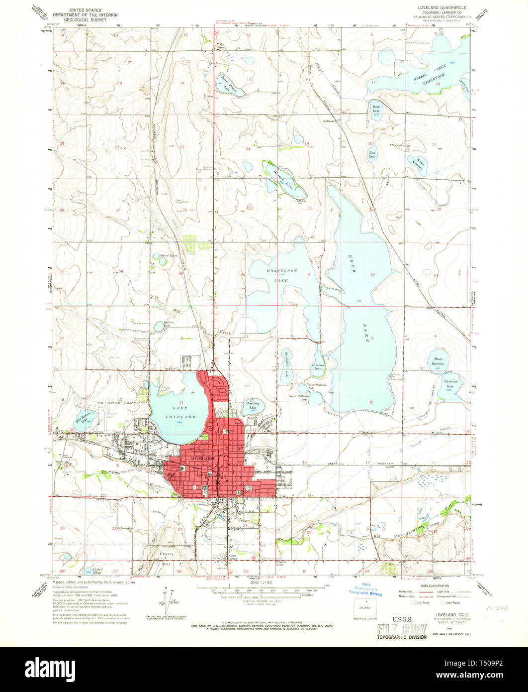 Map of loveland hi-res stock photography and images - Alamy