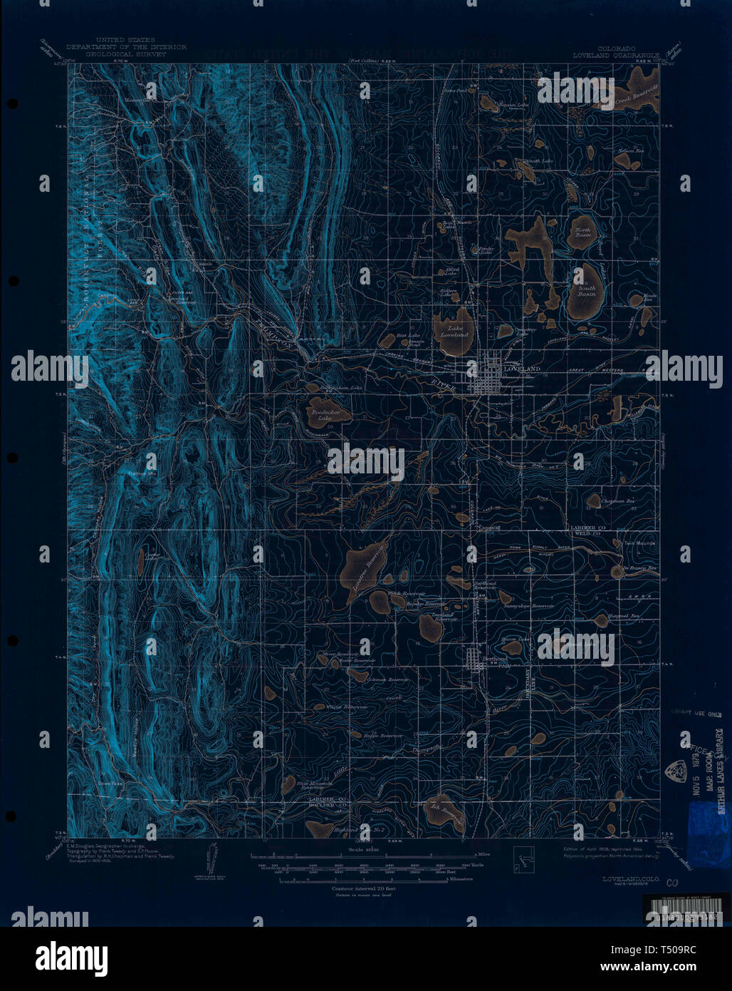 Map of loveland colorado hi-res stock photography and images - Alamy