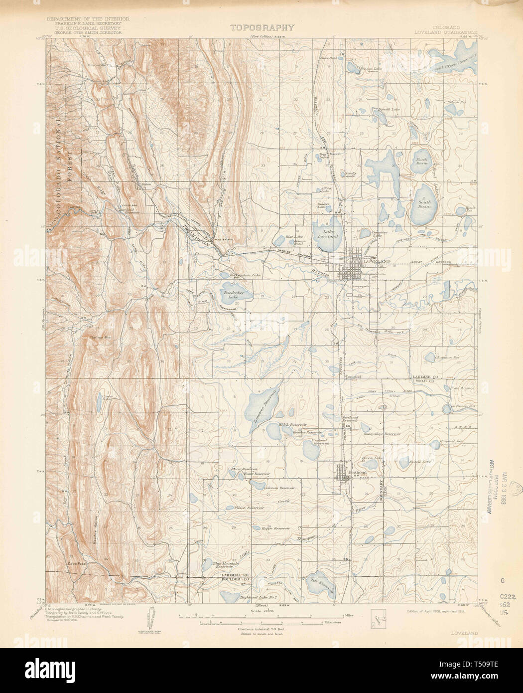 Map of loveland hi-res stock photography and images - Alamy