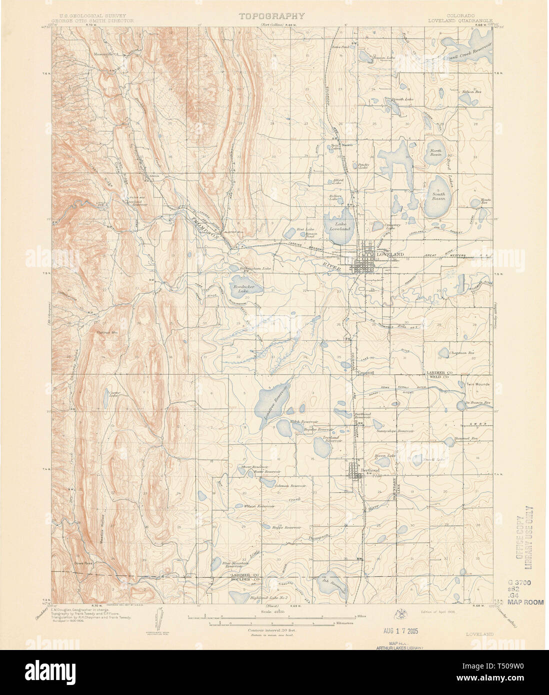 Map of loveland hi-res stock photography and images - Alamy