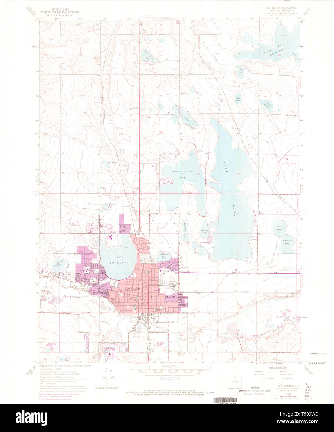 Map of loveland hi-res stock photography and images - Alamy