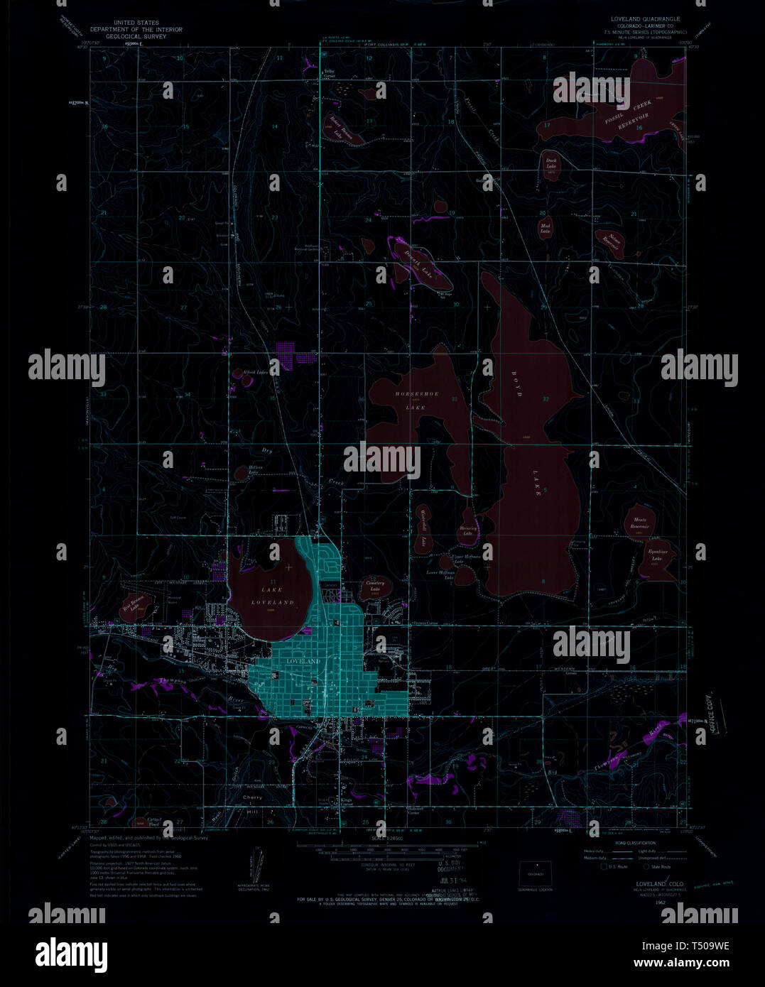 Map of loveland hi-res stock photography and images - Alamy
