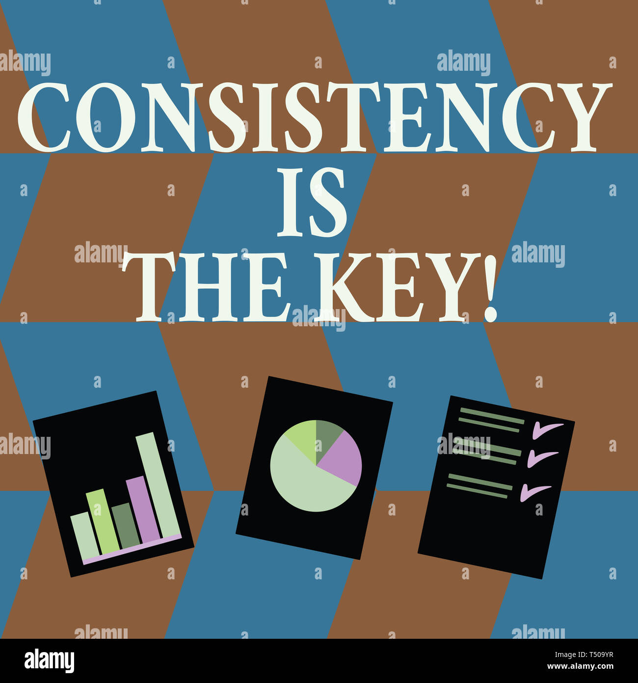 Word writing text Consistency Is The Key. Business photo showcasing by ...