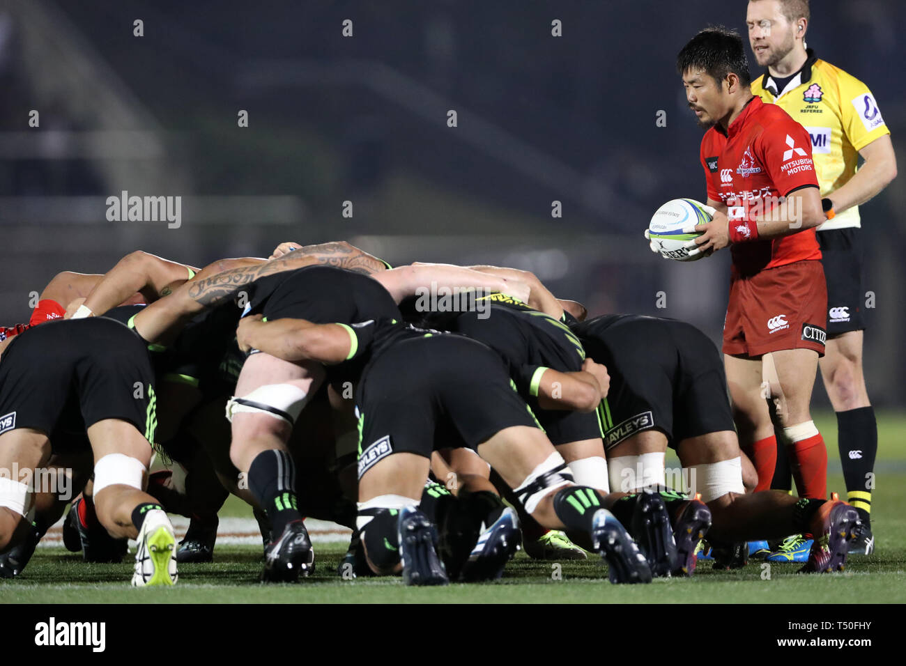 Tokyo, Japan. 19th Apr, 2019. Fumiaki Tanaka (Sunwolves) Rugby : 2019 ...
