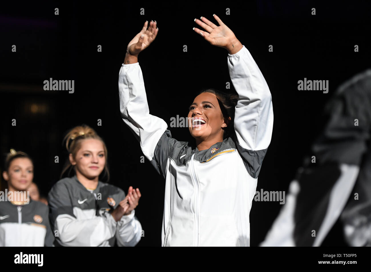 Fort Worth, Texas, USA. 19th Apr, 2019. LEXIE PRIESSMAN from the LSU ...