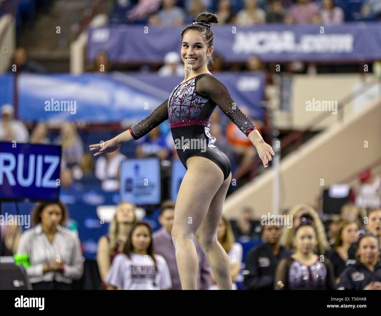 Fort Worth, TX, USA. 19th Apr, 2019. Denvers' Alexandria Ruiz performs ...