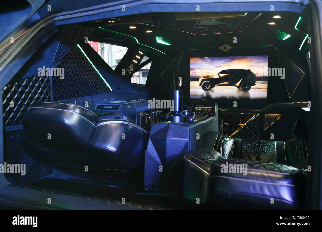 New York, USA. 19th Apr, 2019. The interior of Carlmann King, a high ...