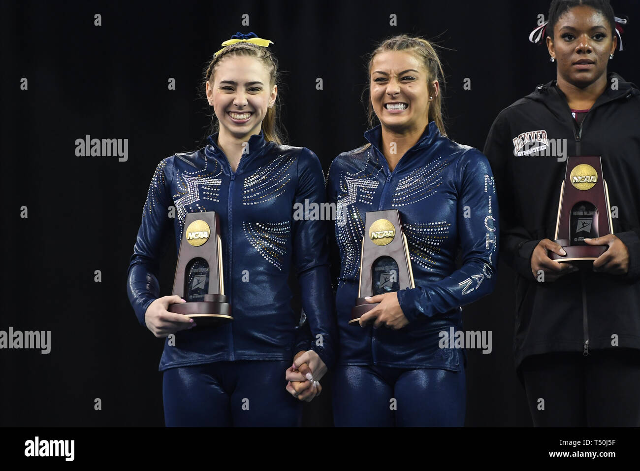 Fort Worth, Texas, USA. 19th Apr, 2019. NATALIE WOJCIK and OLIVIA KARAS ...