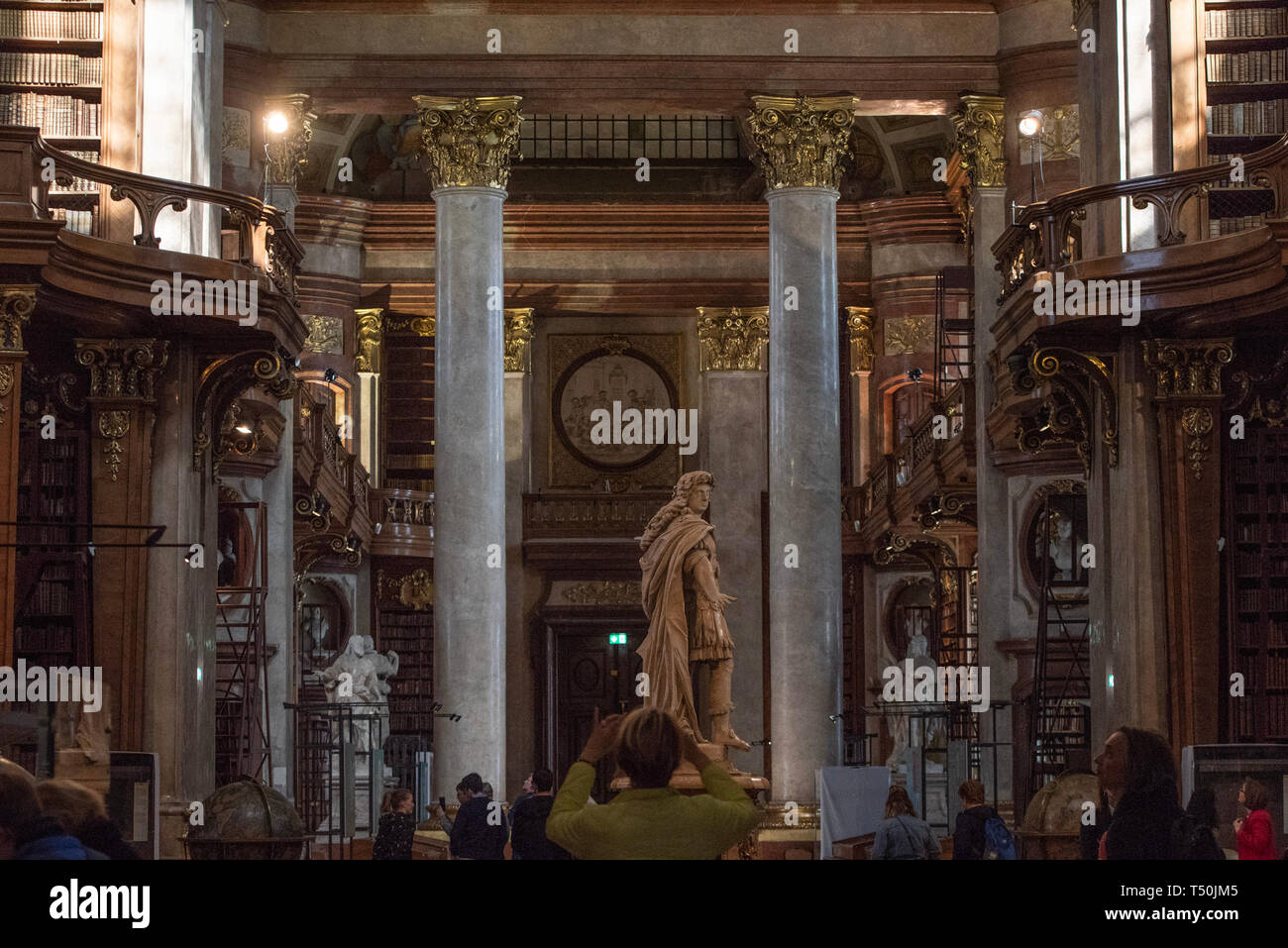 Vienna, Austria. 18th Apr, 2019. People visit the State Hall of the ...