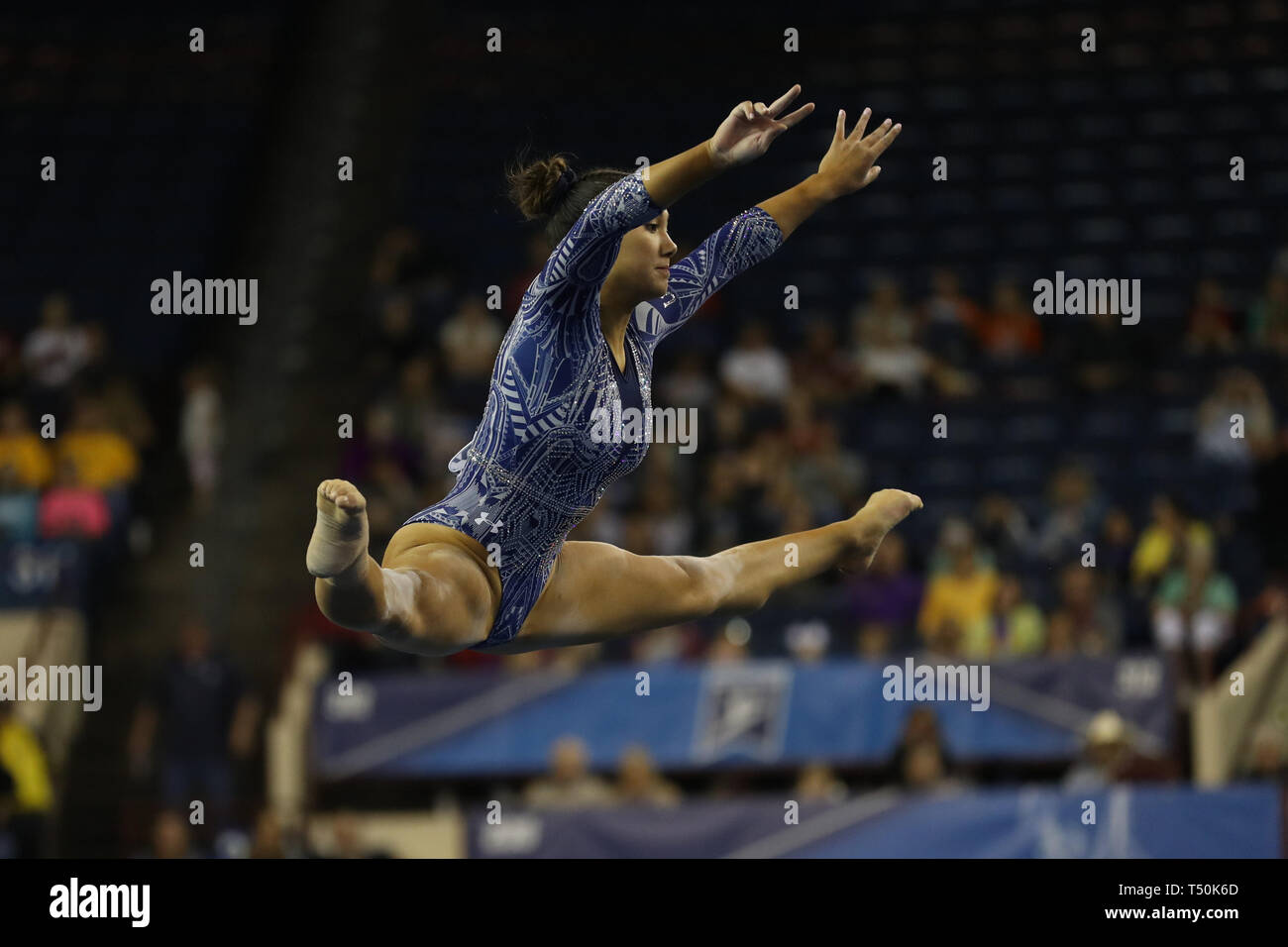 Fort Worth, TX, USA. 19th Apr, 2019. UCLA gymnast Kyla Ross competes ...